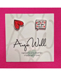 Egyedi fülbevalók szerelem minden, amire szüksége van Angie Wall -ra